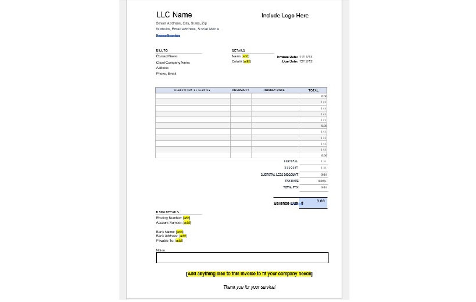 Editable Personal Trainer Invoice Template, Personal Trainer Invoice ...