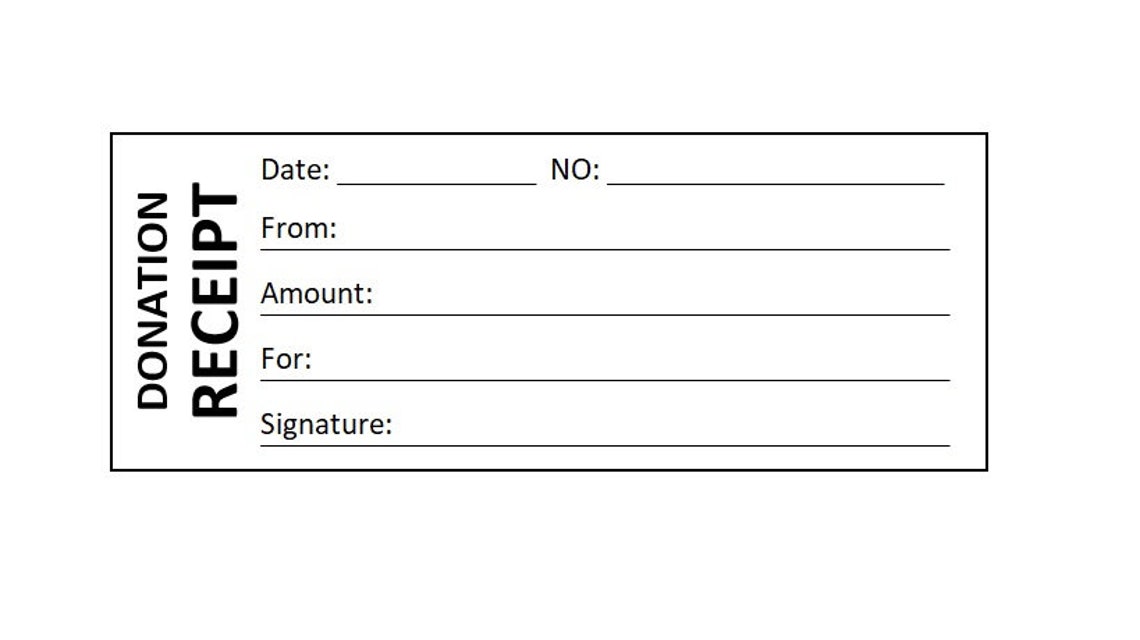Editable Donation Receipt Template, Donation Receipt, Editable Excel ...