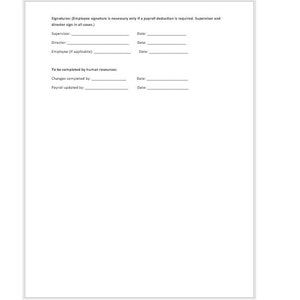 Editable Employment Status, Employment Status Change Template, Job ...