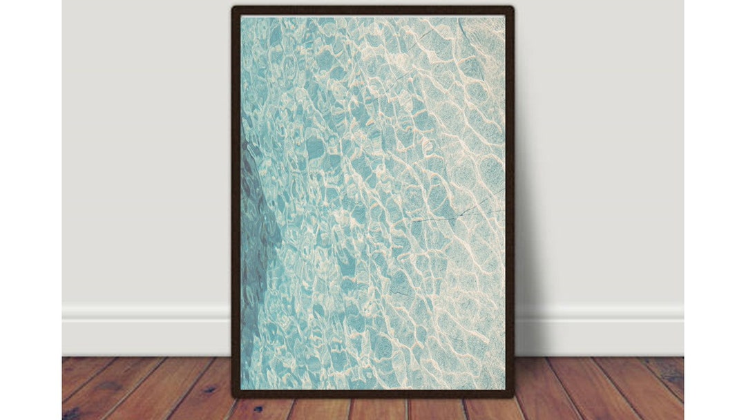Pool Water Print, Pool Water Photo, Spring Decor Digital Print, Pool ...