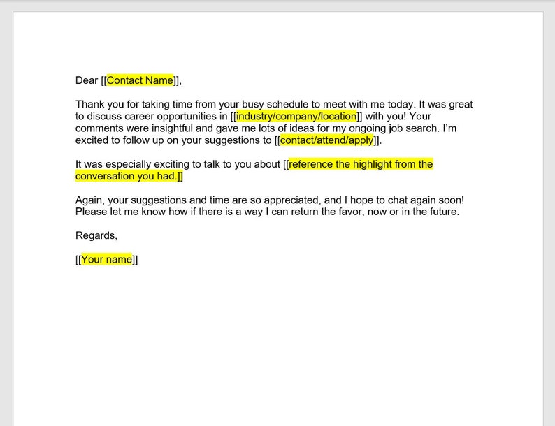 Interview Thank You Letter Template, Thank You Letter, Thank You ...