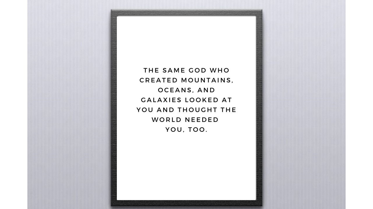 The Same God Who Created Mountains..., Christian Print, Christian Wall ...