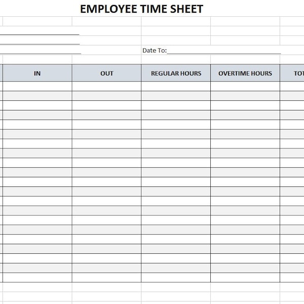 Employee Timekeeping - Etsy