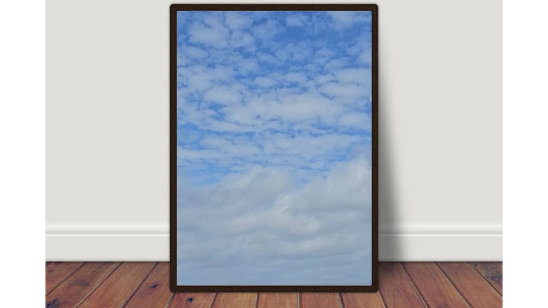 Blue Sky Print, Cloud Photo, Summer Decor Digital Print, Clouds Wall ...