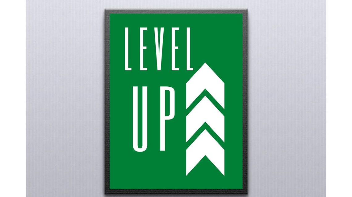 Level up Print,gamer Wall Art,gaming Print,video Game Decor,printable ...