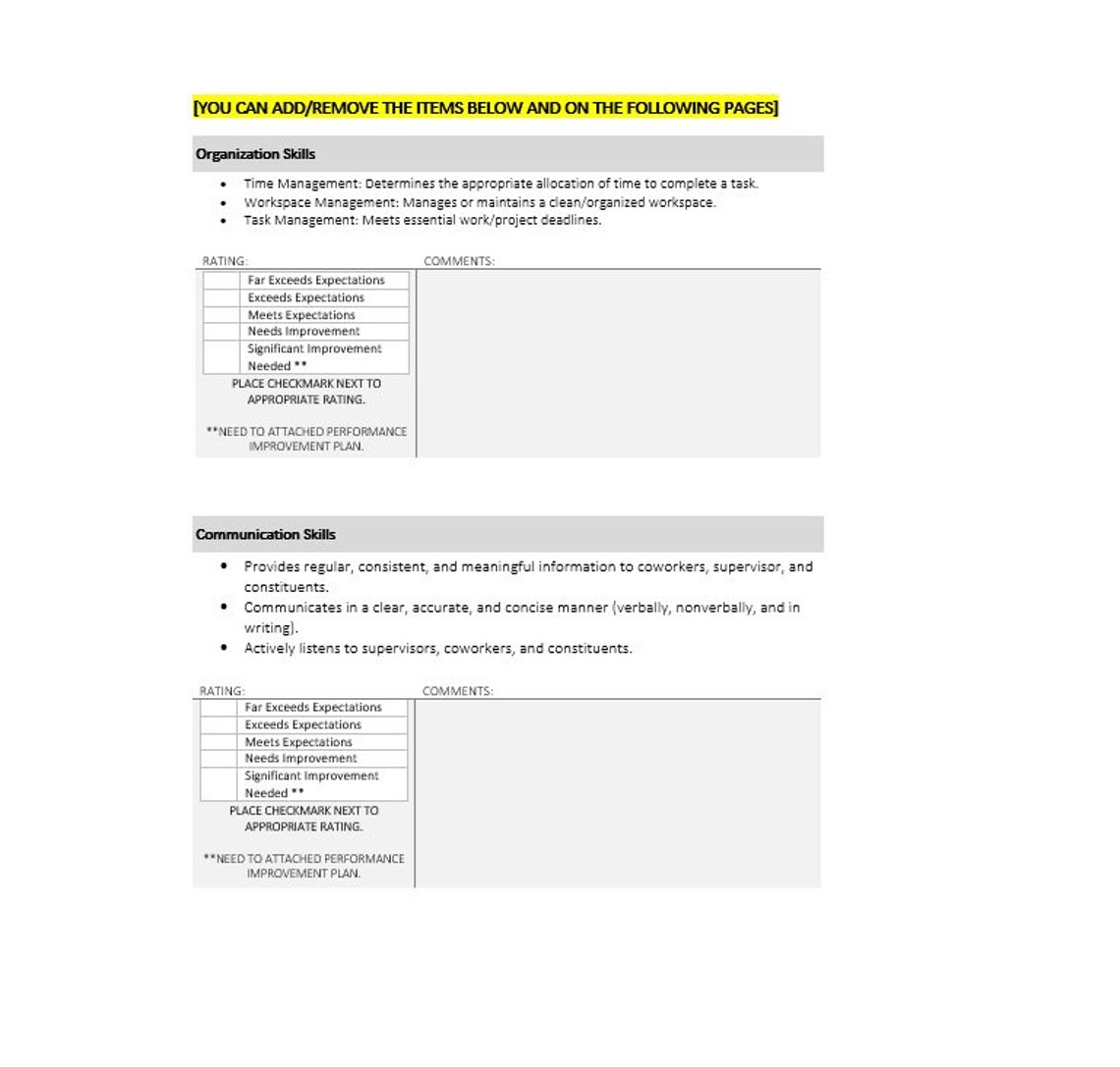 Employee Performance Review Performance Evaluation - Etsy