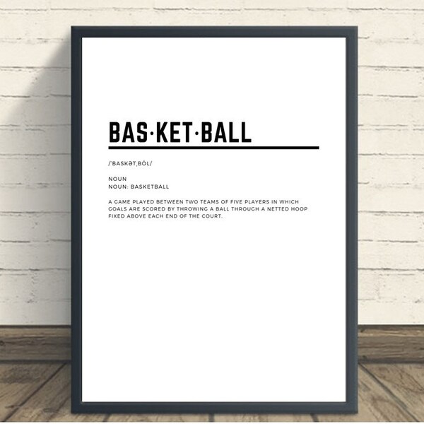 Basketball Wall Art - Etsy