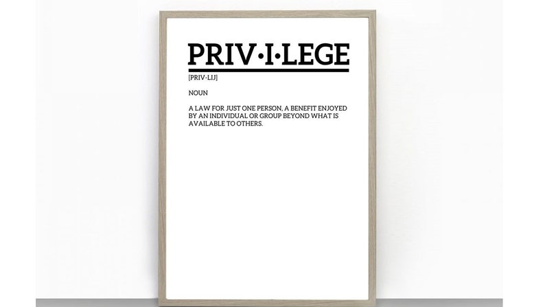 Privilege Definition Print, Social Justice Print, Equality Print ...