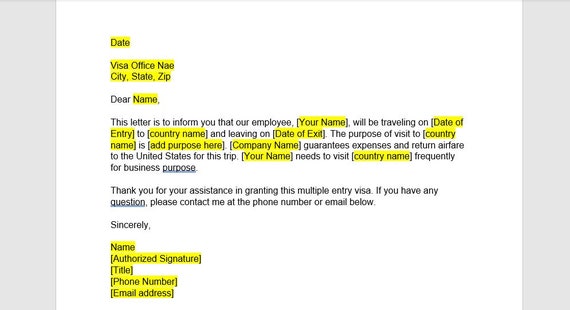 Ejemplo De Carta De Invitación Para Visa De Turista Modelo Carta