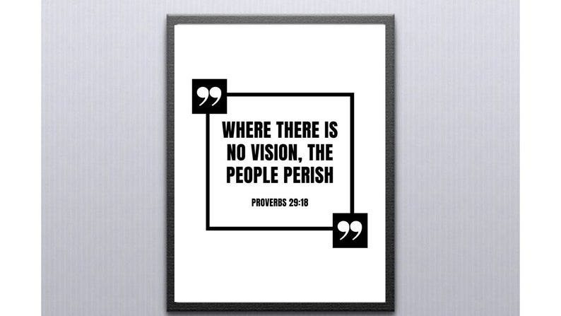 Where There is No Vision the People Perish..., Proverbs 29:18, Religion ...