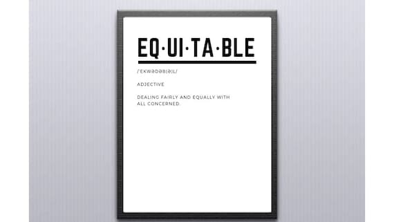 Equitable Definition