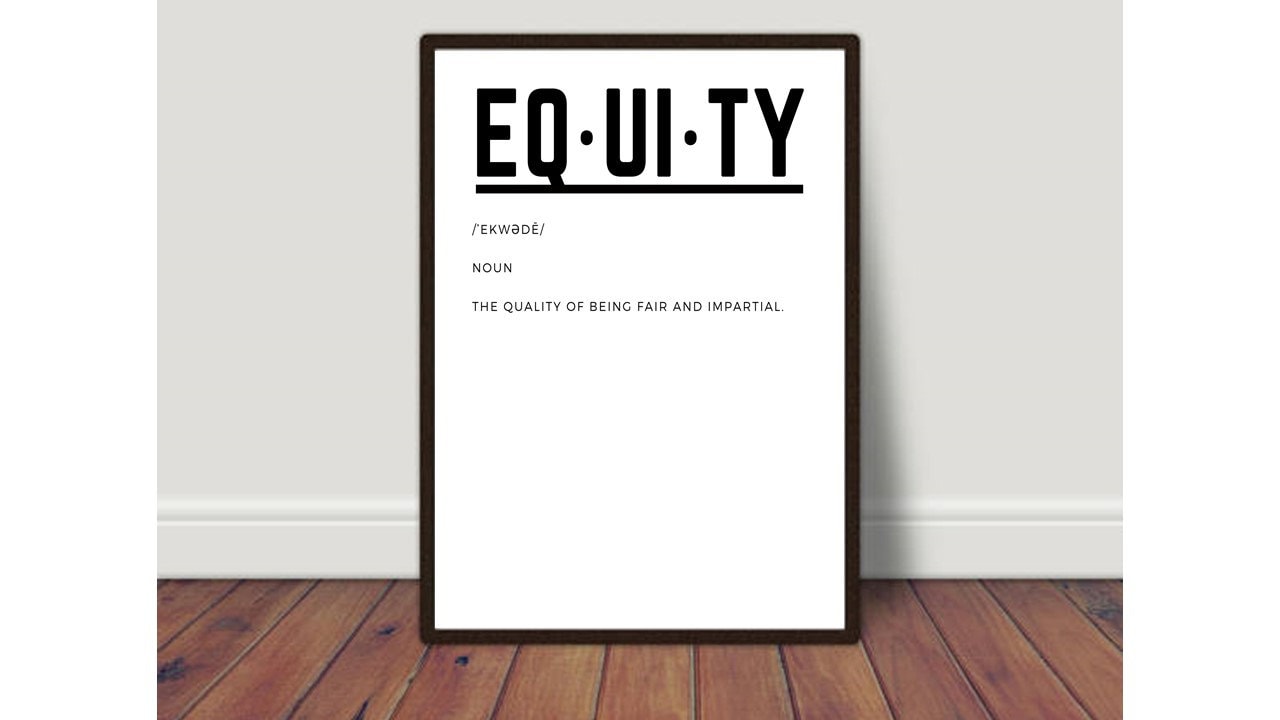 Equity Definition, Social Justice Print, Equality Print, Diversity ...