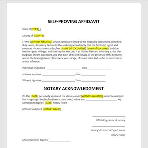 Simple Affidavit - Etsy