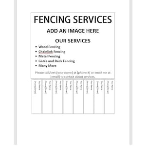Fencing Flyer - Etsy