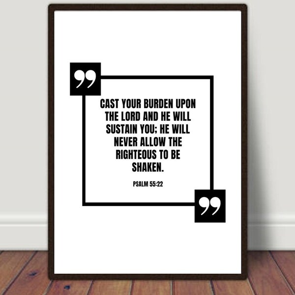 Psalm 55 22 - Etsy