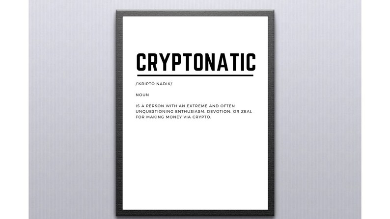 Cryptonatic Definition Print Definition Print Funny Crypto | Etsy