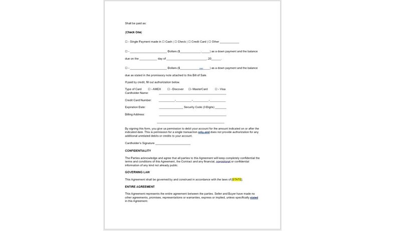 Editable Farm Plow Bill of Sale Template, Editable Bill of Sale, Bill ...