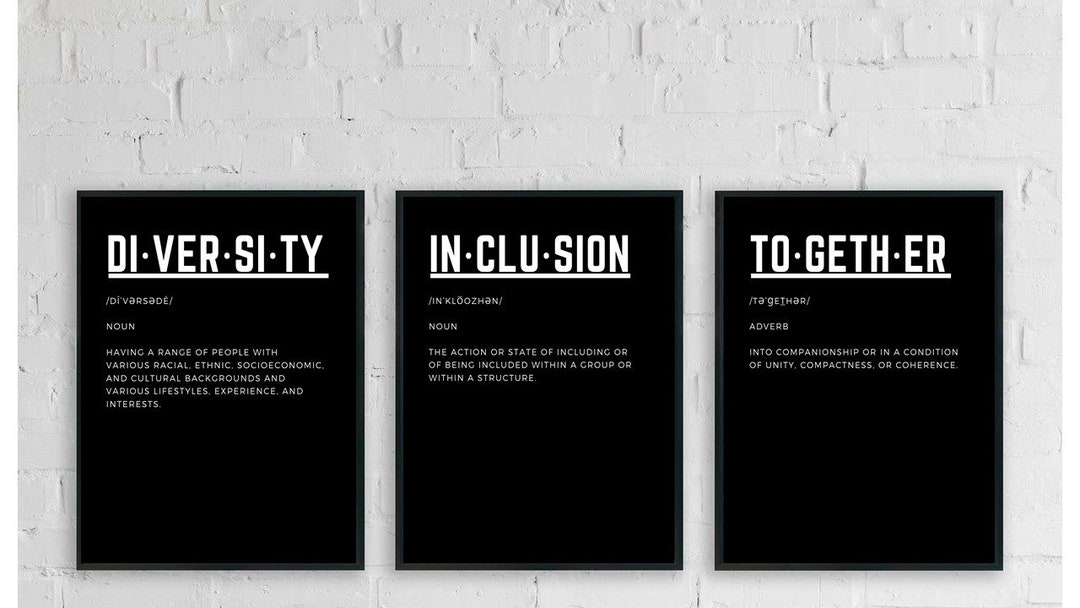 Set of 3 Social Justice Prints, Diversity Print, Together Print ...