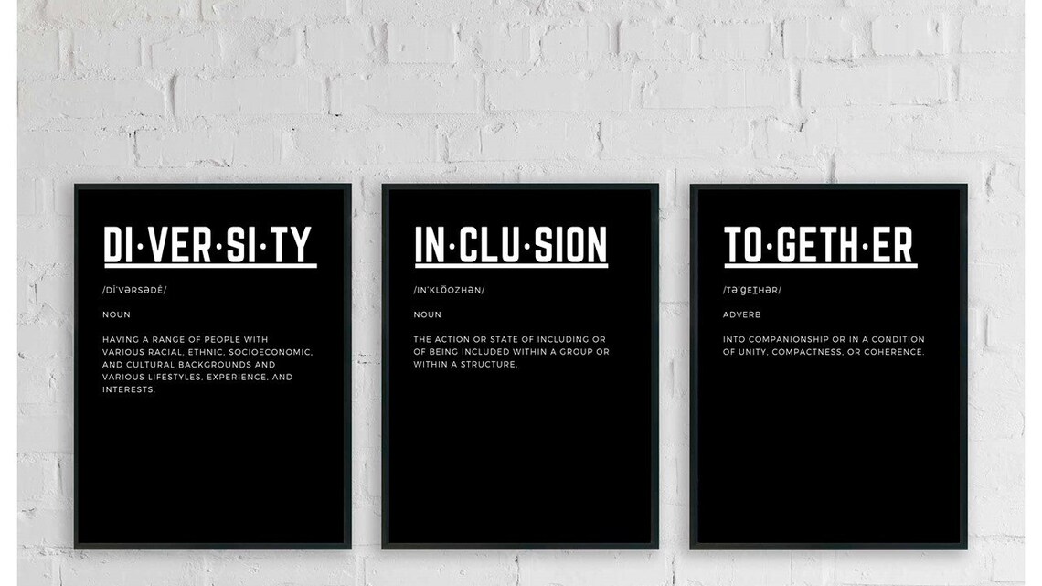 Set of 3 Social Justice Prints, Diversity Print, Together Print ...