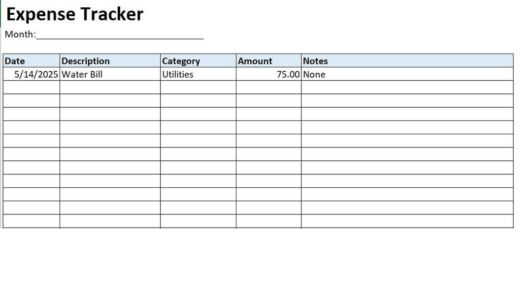 Editable Expense Tracker Template, Expense Tracker Template, Expense ...