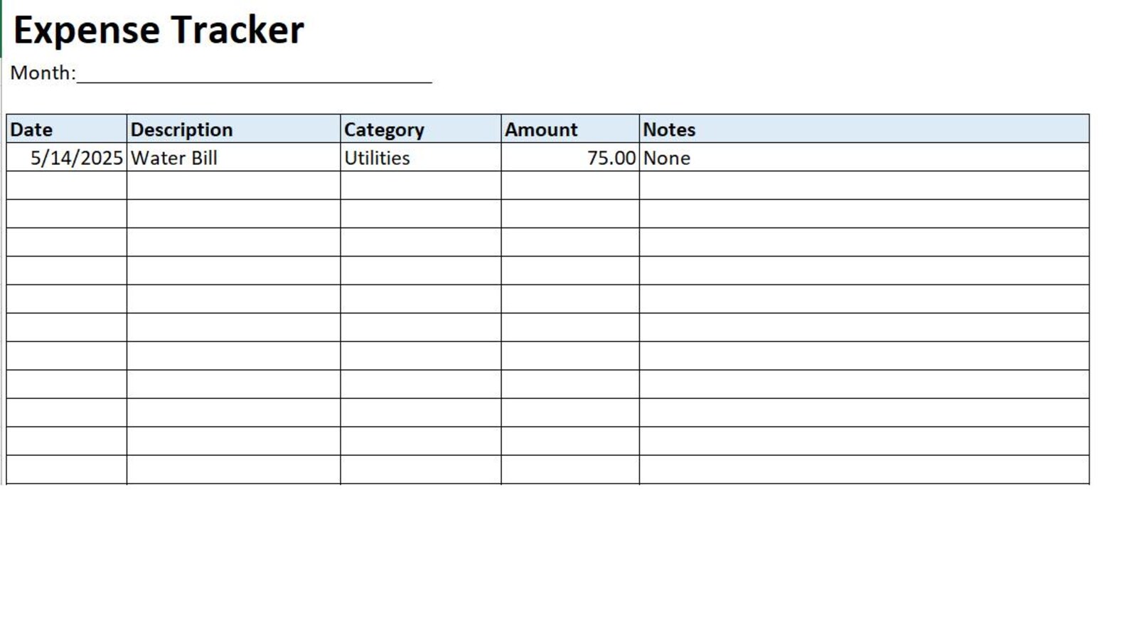 Editable Expense Tracker Template, Expense Tracker Template, Expense ...