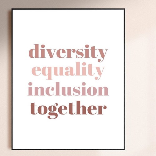 Equality Humanity Art Diversity Print Equality Printable - Etsy