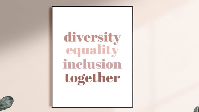 Equality, Humanity Art, Diversity Print, Equality Printable, Home Decor ...