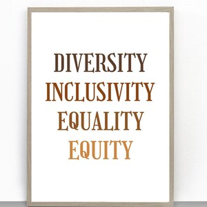 Social Justice Print, Equality Print, Diversity Printable, Home Decor ...