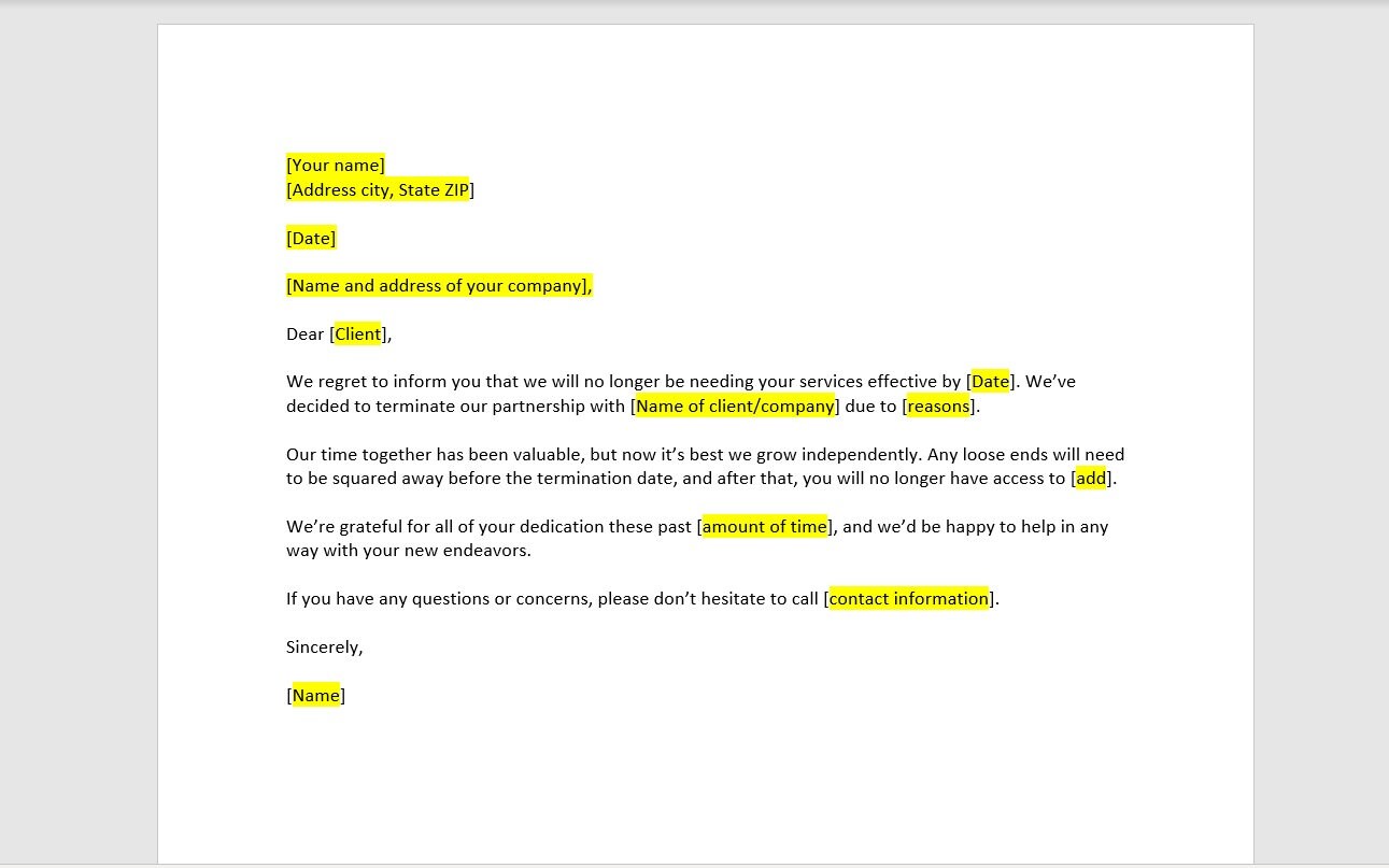 Business Contract Termination Letter Business Contract Termination business-contract-termination-letter-business-contract-termination