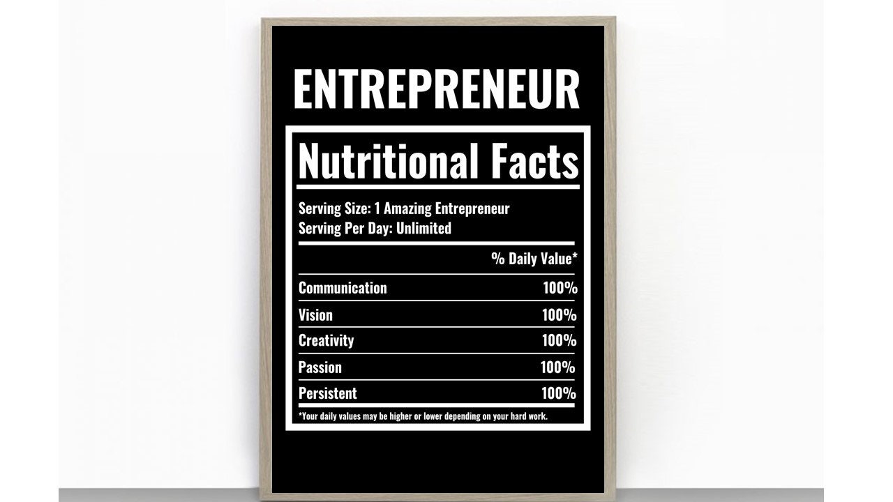 Entrepreneur Print, Hustle Poster, motivierende Wanddekoration ...