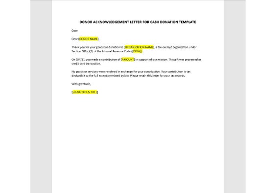 Acknowledgement Letter Format