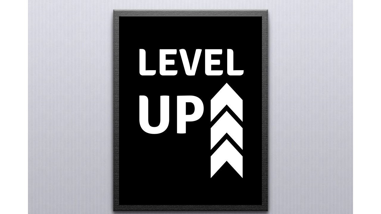 Level up Print,gamer Wall Art,gaming Print,video Game Decor,printable ...