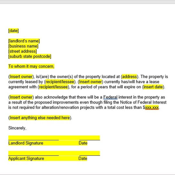 Letter of Consent - Etsy