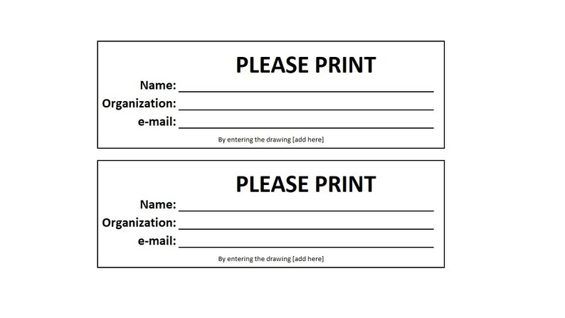 Editable Raffle Entry Form Ticket, Entry Form Printable Ticket ...