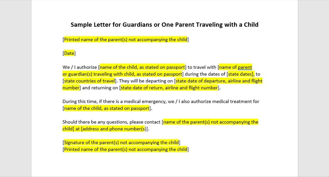 Sample Letter for Guardians, Sample Letter for Guardians Template ...