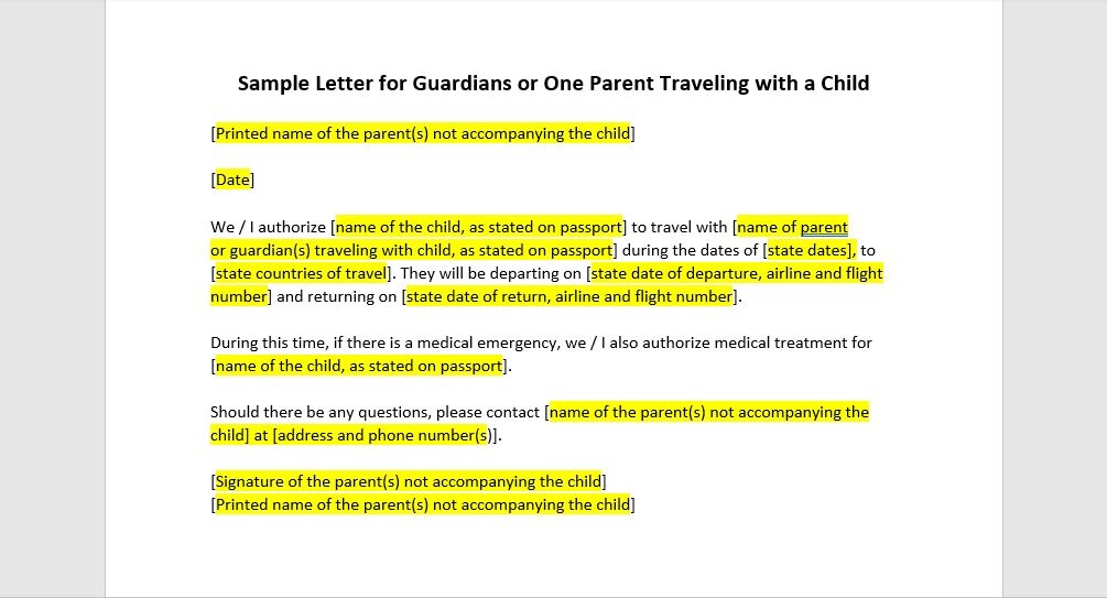 Sample Letter for Guardians Sample Letter for Guardians - Etsy