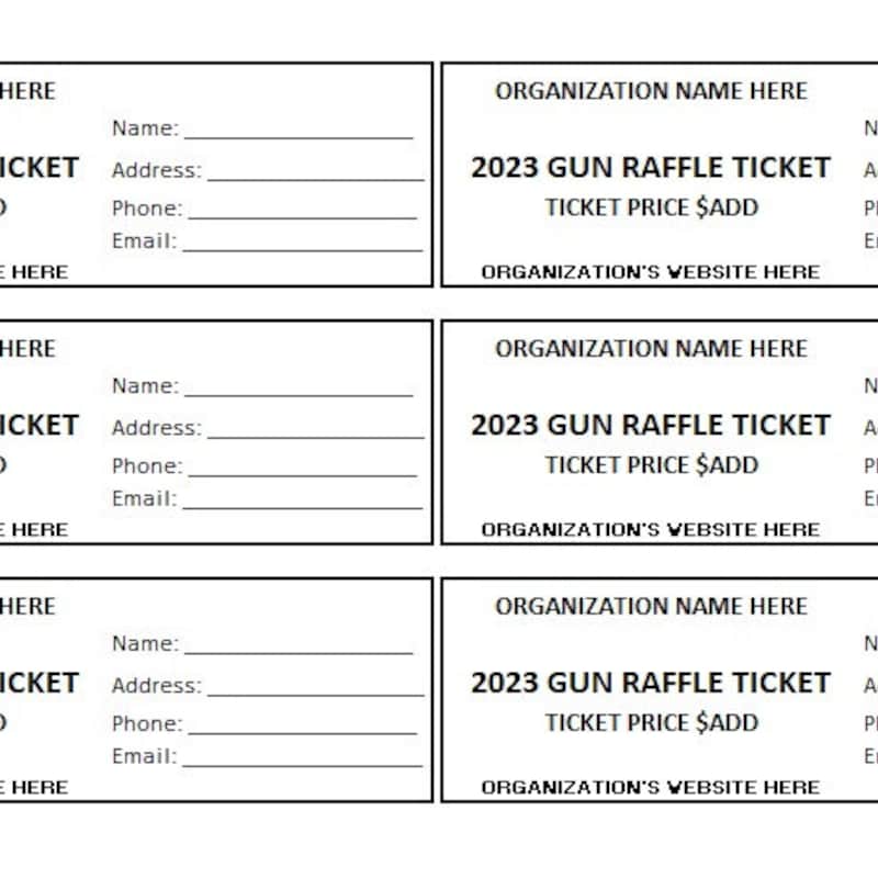 Raffle Tickets - Etsy