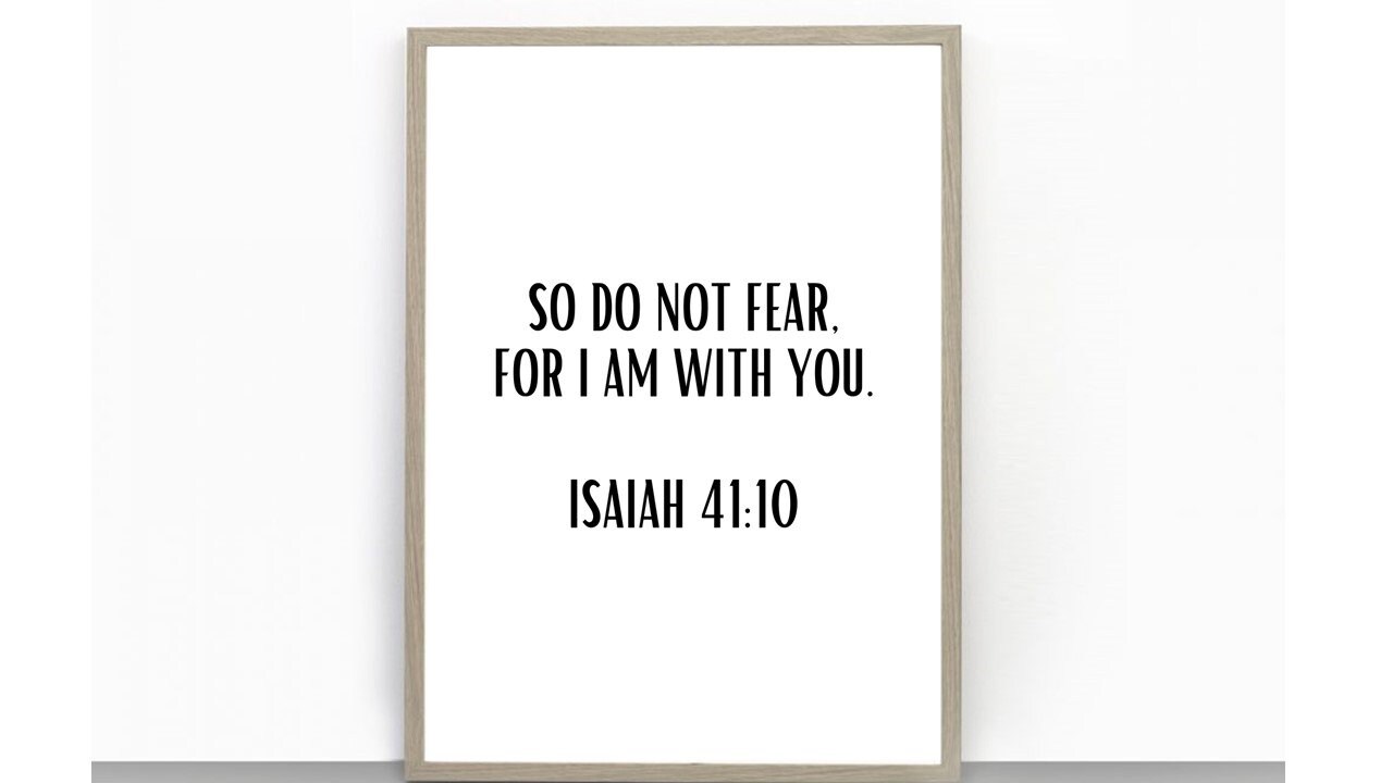 So Do Not Fear..., Isaiah 41:10, Religion Print, Spiritual Printable ...