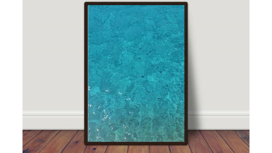 Ocean Water Print, Ocean Water Photo, Summer Decor Digital Print, Ocean ...