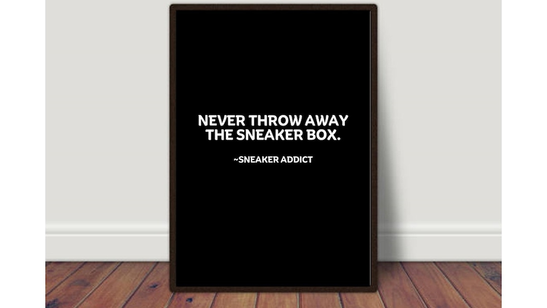 Sneaker Addict Print, Wall Print, Sneaker Lover, Sneaker Print, Shoe ...