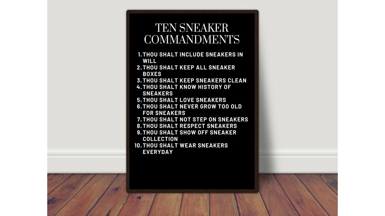Sneaker Addict Print, Wall Print, Sneaker Lover, Sneaker Print, Shoe ...