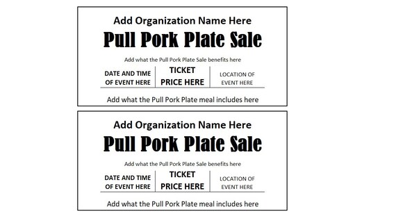 Pull tickets fundraiser store