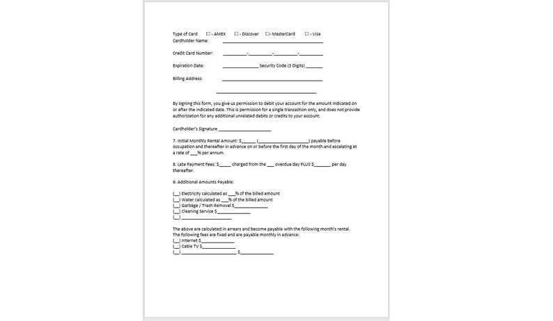 Editable Loft Rental Agreement Template, Loft Rental Agreement Letter ...