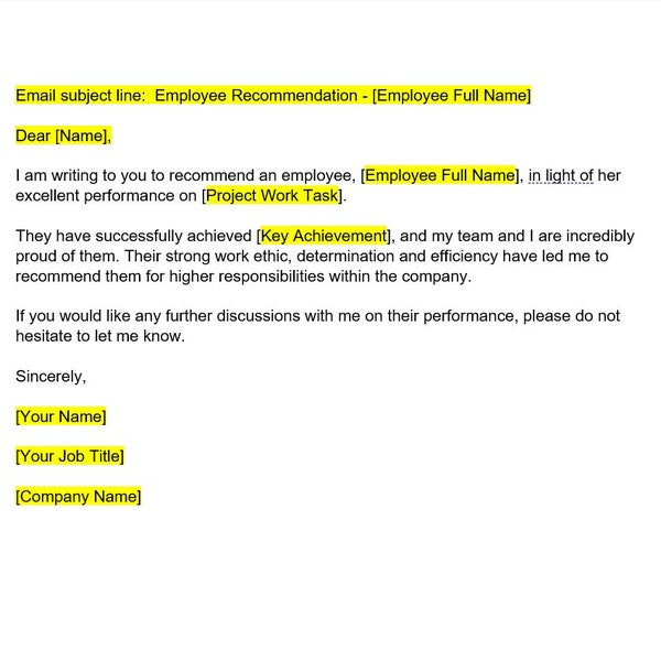 Letter Of Recommendation For Employee Etsy letter-of-recommendation-for-employee-etsy