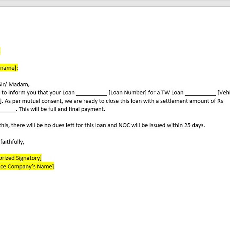 Car Cover Letter Template - Etsy