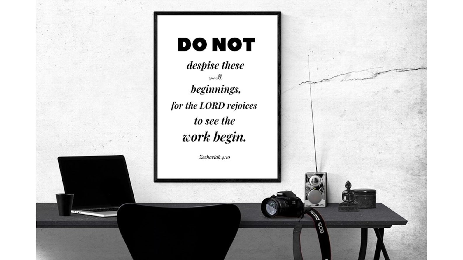 Do Not Despise Small Beginnings, Spiritual Print, Bible Verse Art ...