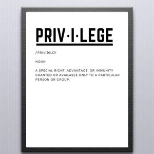 Privilege Definition, Social Justice Print, Equality Print, Diversity ...