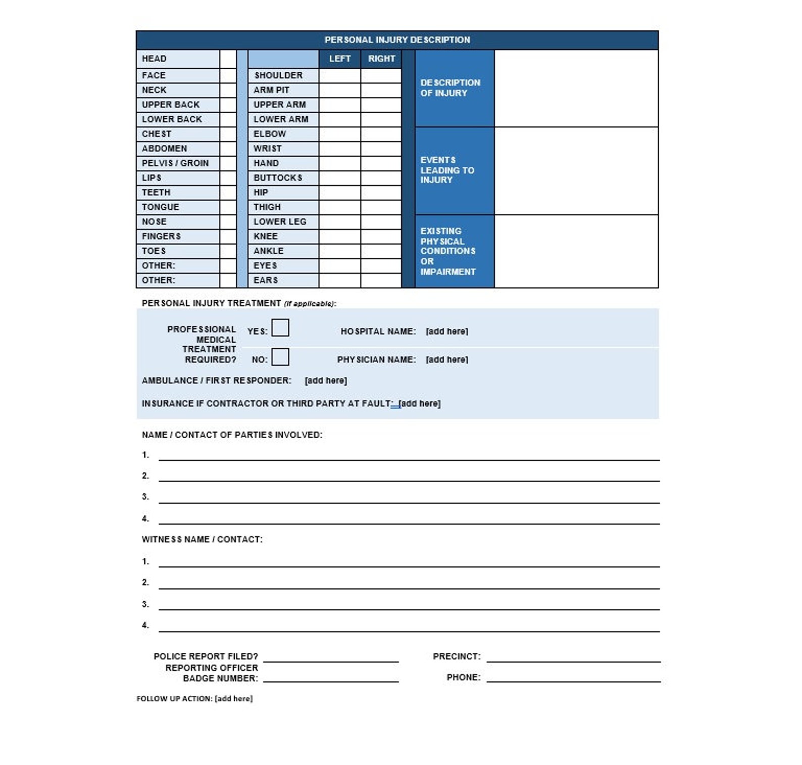 Tenant Incident Report Template, Tenant Incident Report, Incident ...