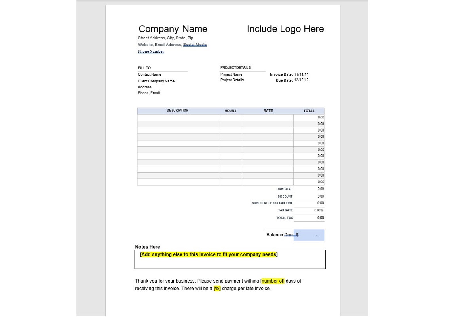 Plumbing Invoice Template Plumber Invoice Template Word Template
