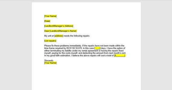 Maintenance Notice Template